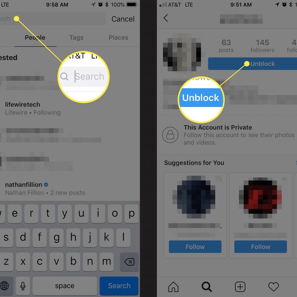 How to Delete Block Account on Instagram