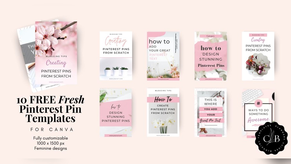 Free Pinterest Templates For Canva Fully Customizable: Ultimate Design ...