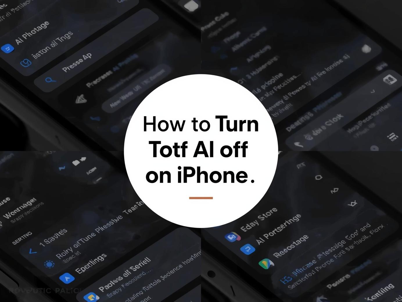 How to Turn off Ai on Iphone: Easy Steps to Disable Smart Features